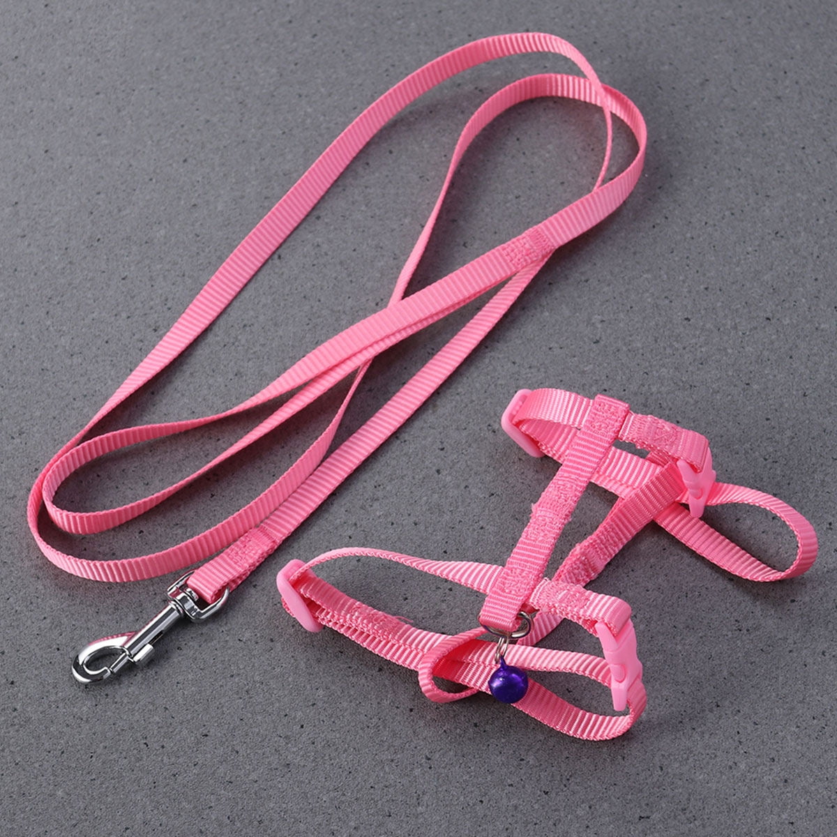 PBPBOX Small Rabbit Walking Lead Rabbit Harness Nylon Pink Guinea Pigs ...