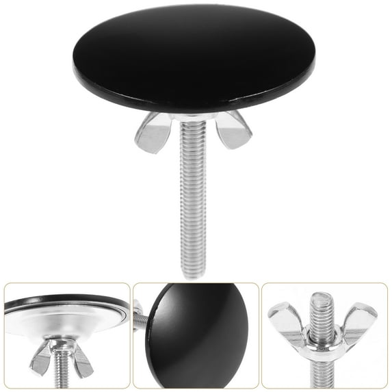 PBPBOX Sink Hole Cap Kitchen Sink Black Stainless Steel Cover Unsightly ...