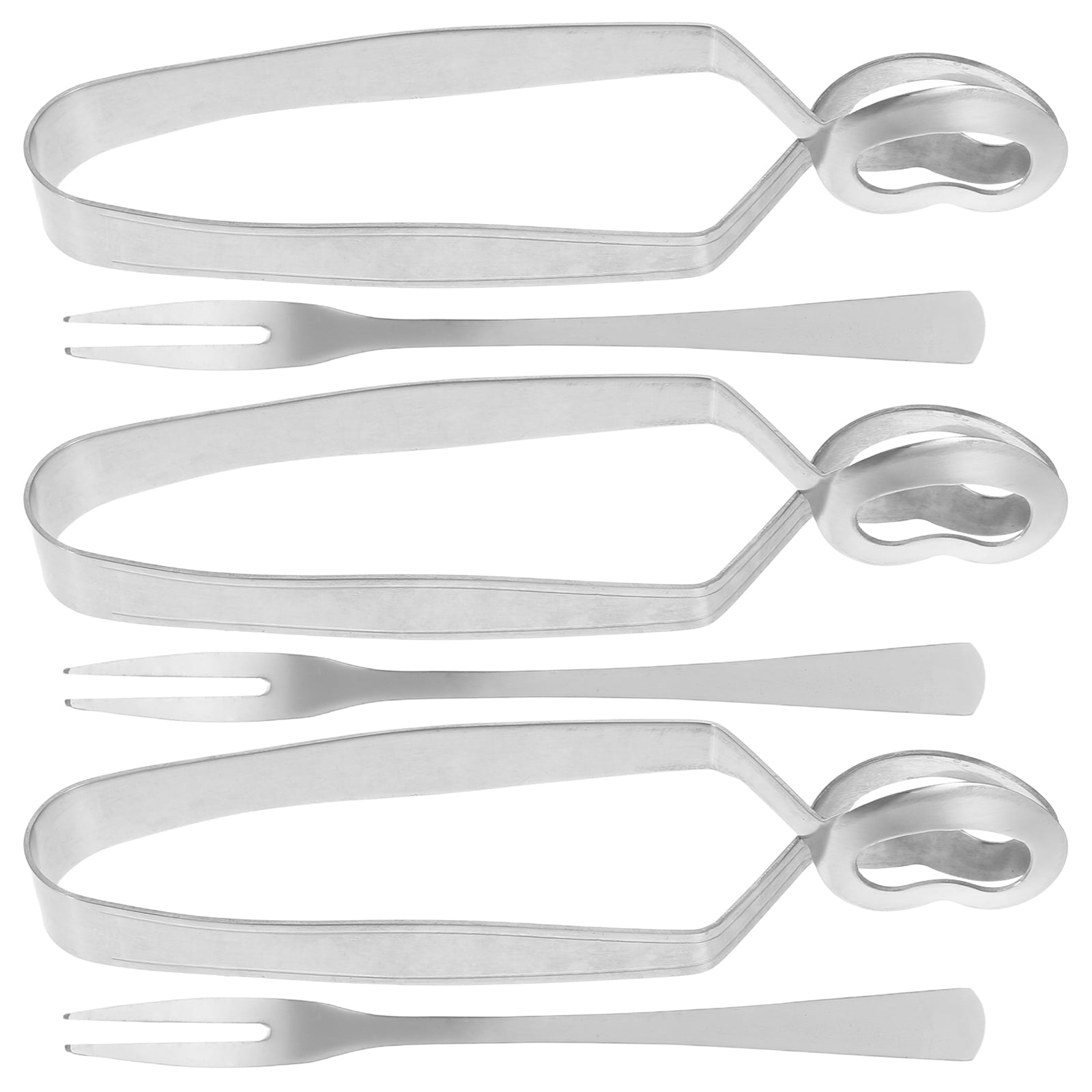 PBPBOX Escargot Fork and Tong Set Convenient 3 Sets 6.1x1.1x0.6in 4.9x0 ...