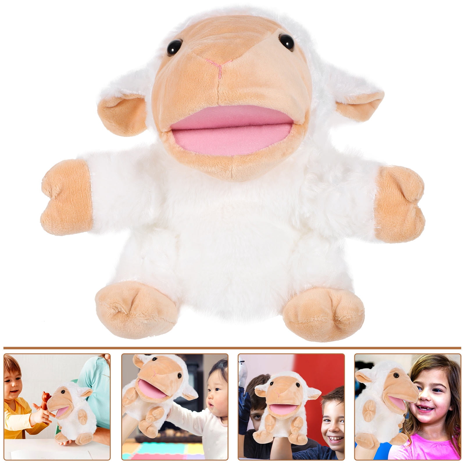PBPBOX Toddler Hand Puppets Sheep Hand Puppet Language Expression ...