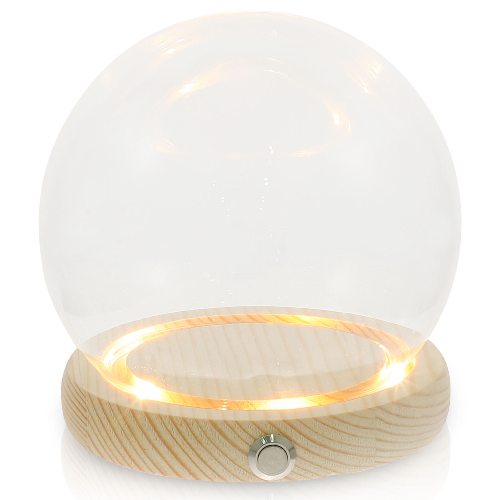 PBPBOX Immortal Flower Glass Dome Transparent 1Set 4.7In - Walmart.com