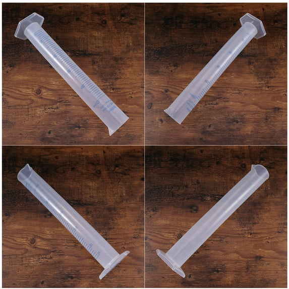 PBPBOX Transparent Graduated Cylinder Plastic Hexagonal for Laboratory ...