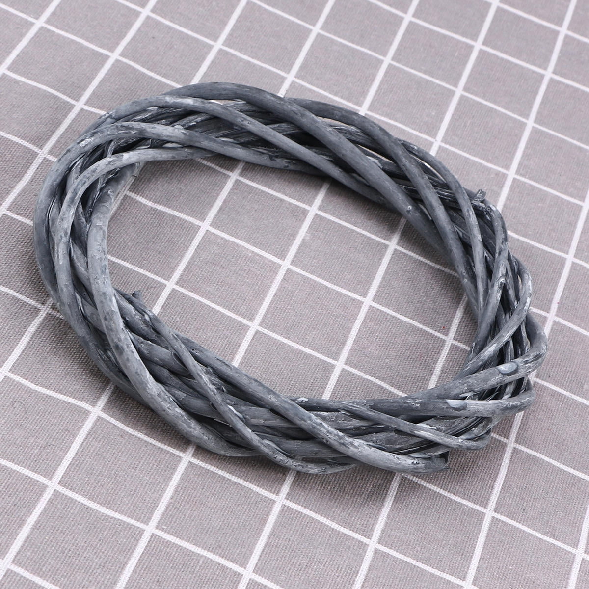 PBPBOX Craft Grape Vine Wreath Forms Decorative Ring Dark Grey 1Set ...