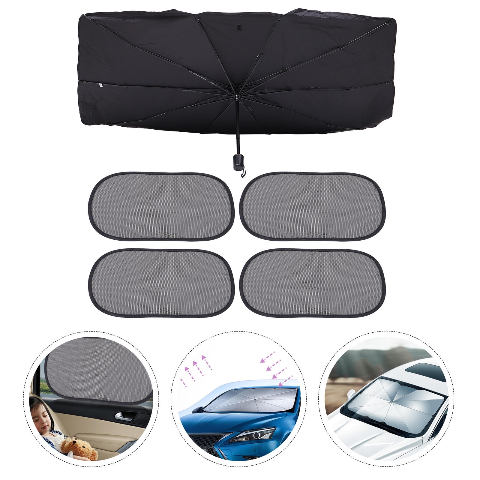 PBPBOX 1Set Car Reflector Umbrella with Scratch Resistant Design for ...