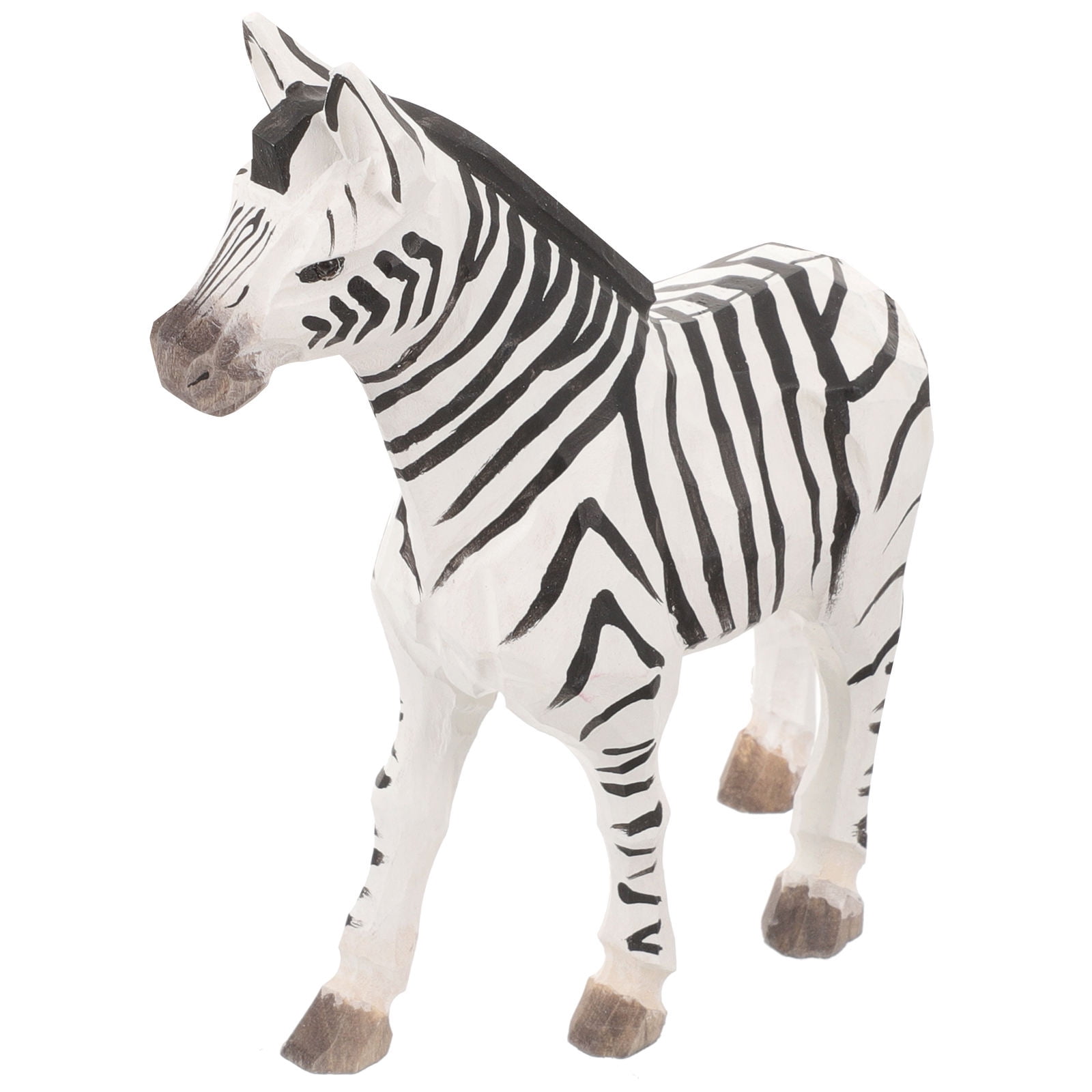PBPBOX Wooden Zebra Figurine Portable House Decor for Family and ...