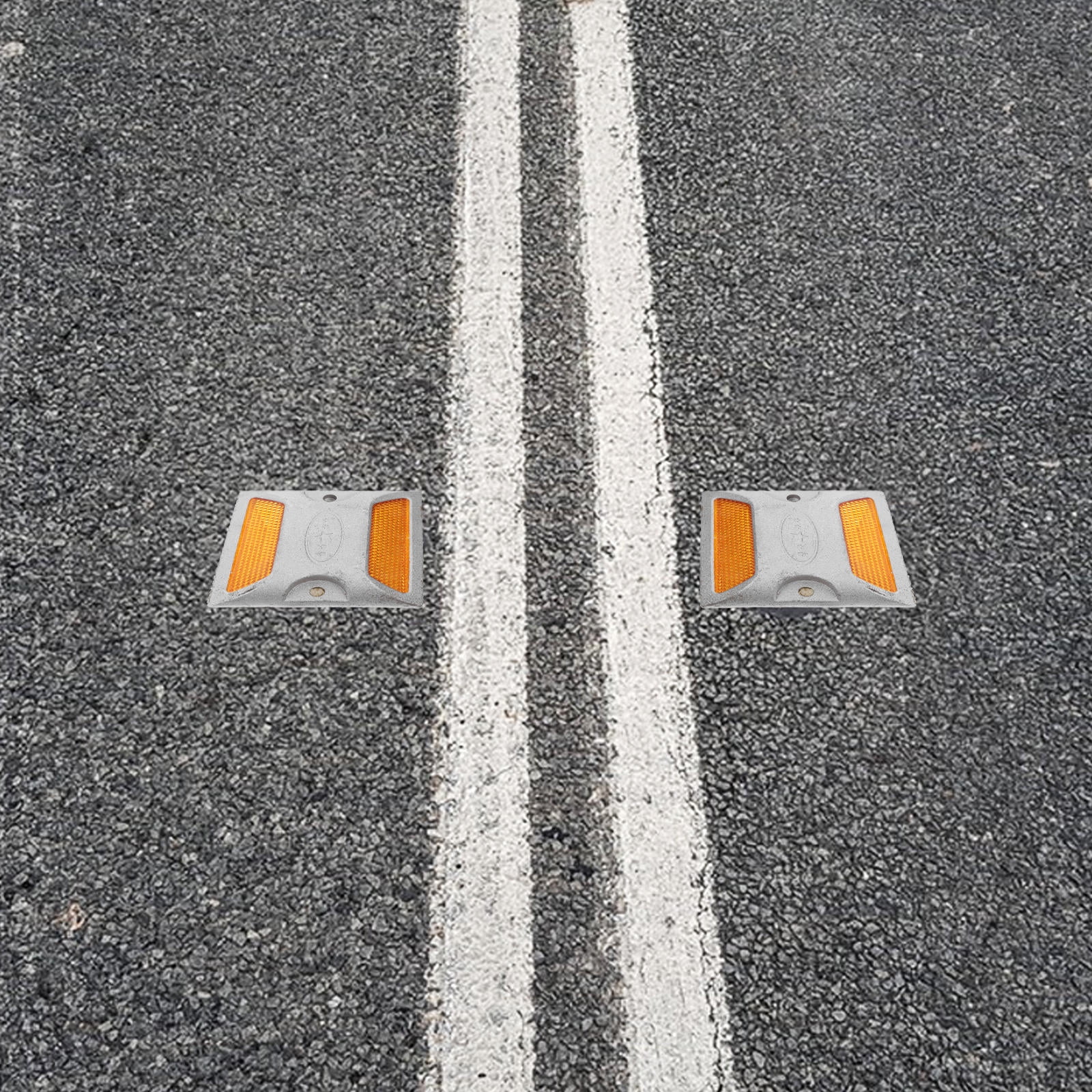 PBPBOX Worgeous 2pcs Road Reflectors Street Pavement Markers Reflective ...