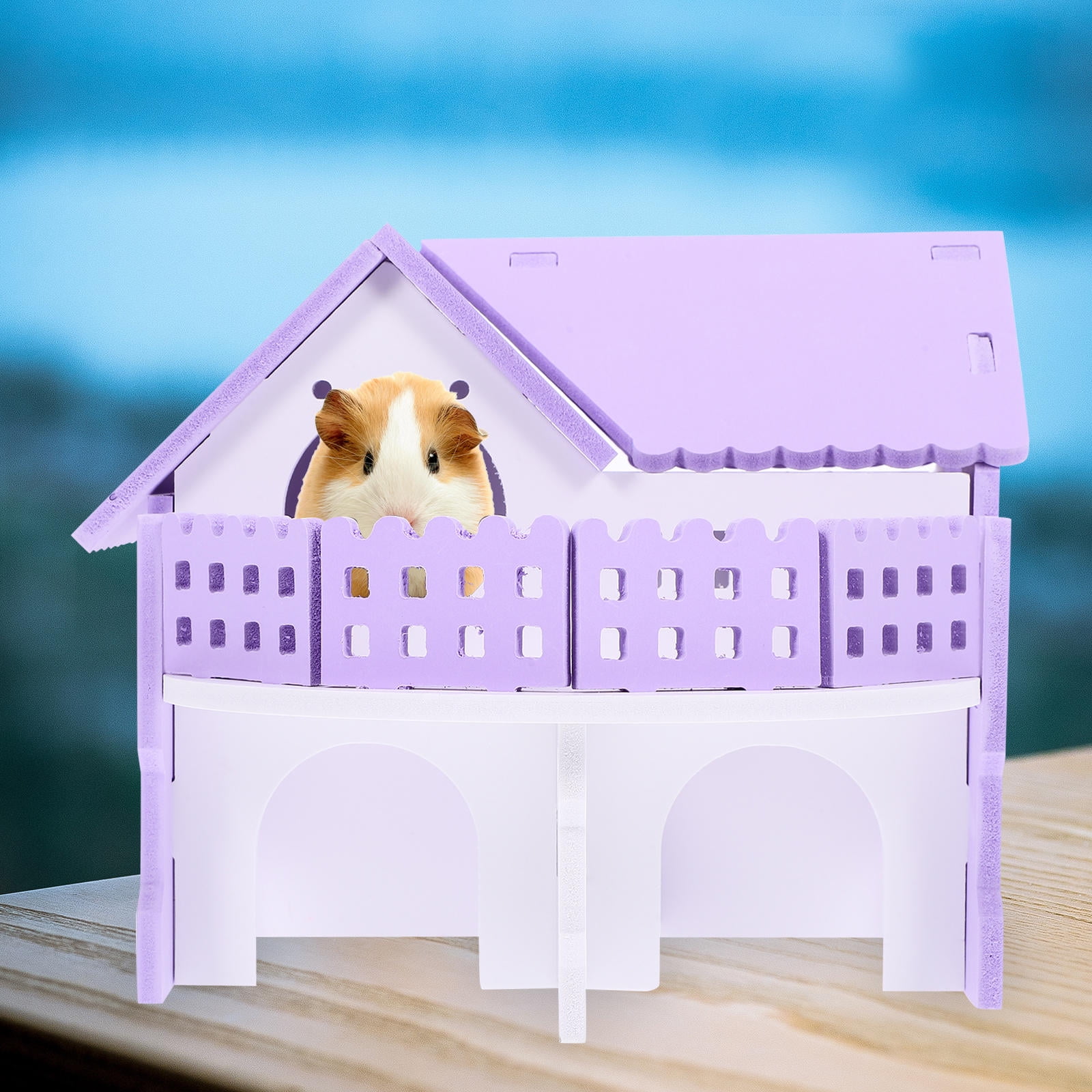PBPBOX Hamster Hideout House PVC 1 Set Violet Pet House - Walmart.com