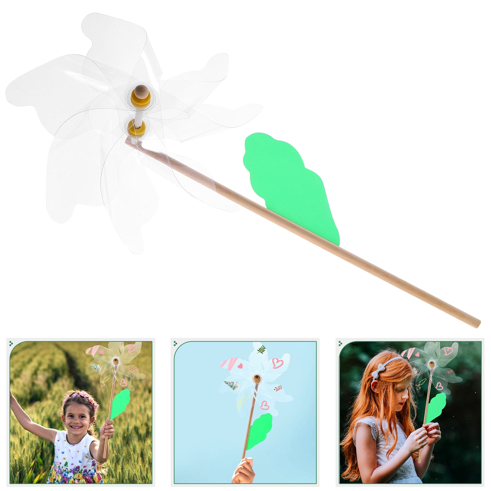 PBPBOX plastic pinwheels pinwheel diy set round design 1 Set - Walmart.com