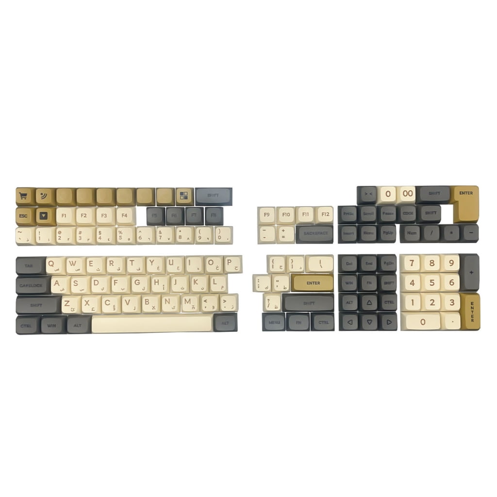 PBT Arabic Language XDA Height Keycaps for 75/87/98/104/108 Keyboard ...