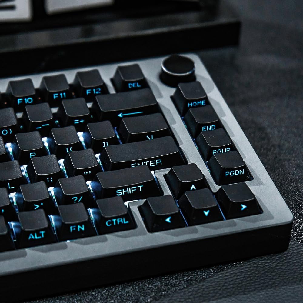 PBT Doubleshot Keycaps Backlit Black Keycaps Set 131 Keys Cherry ...