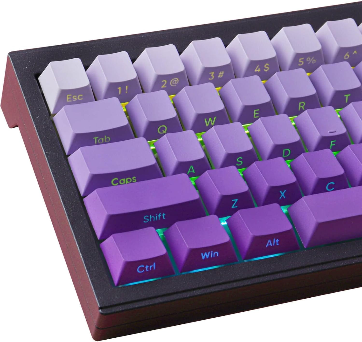 PBT Gradient Keycaps - 135 Cherry Profile Side Print Keycaps, Shine ...