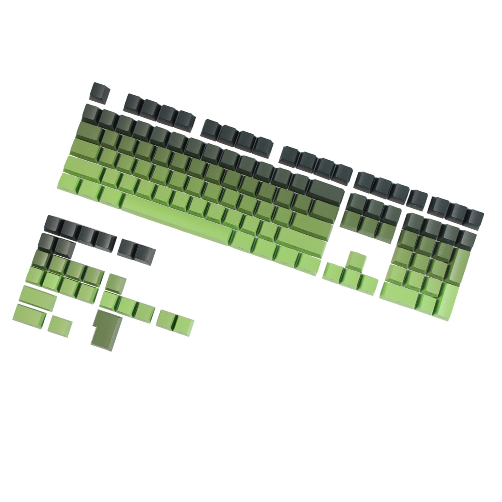 PBT Green Gradients Keycaps 133 Key OEM Profile Heat Sublimation ...