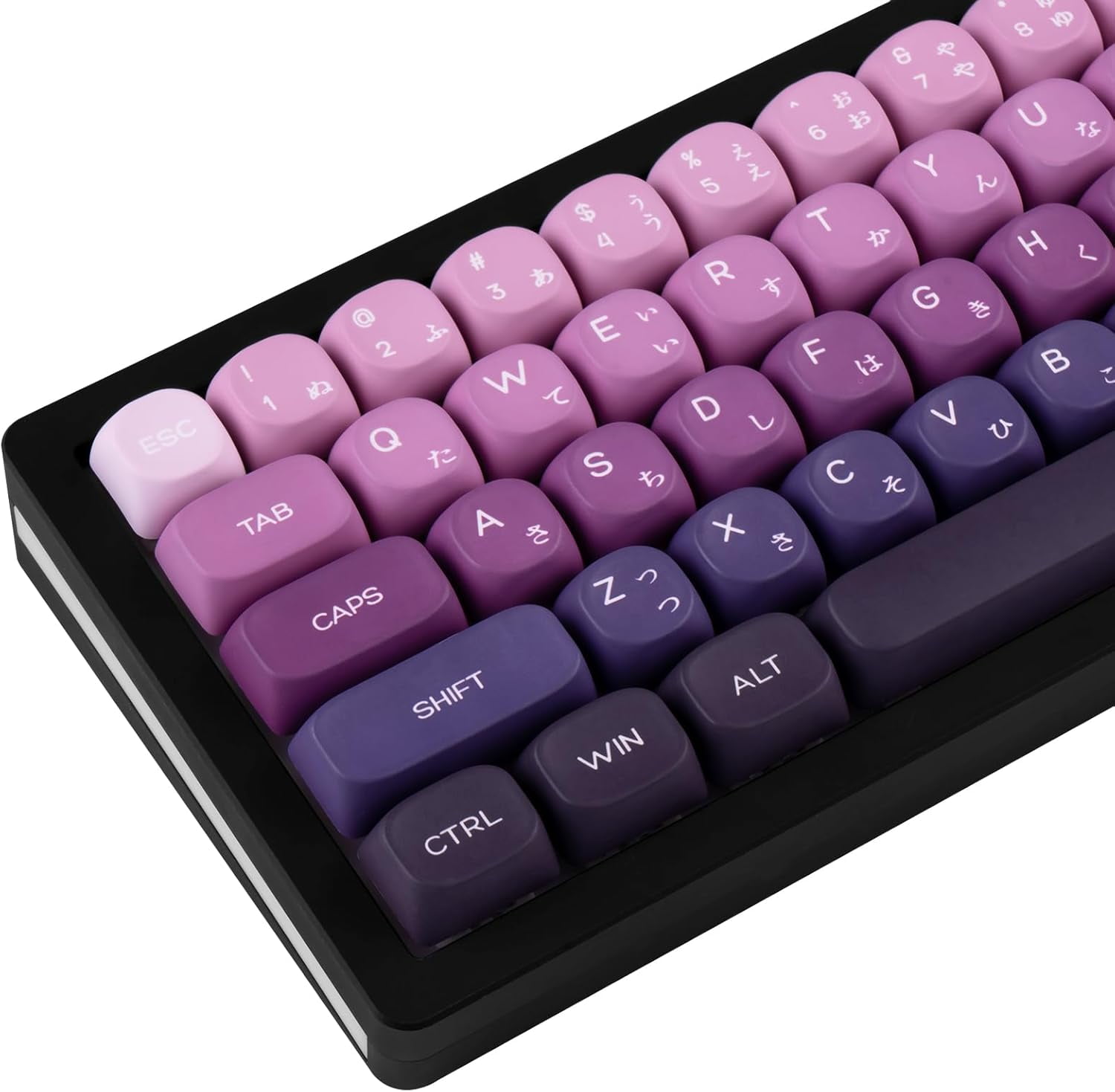 PBT Japanese Keycaps MOA Profile Cute Gradient Purple Custom Keycaps ...