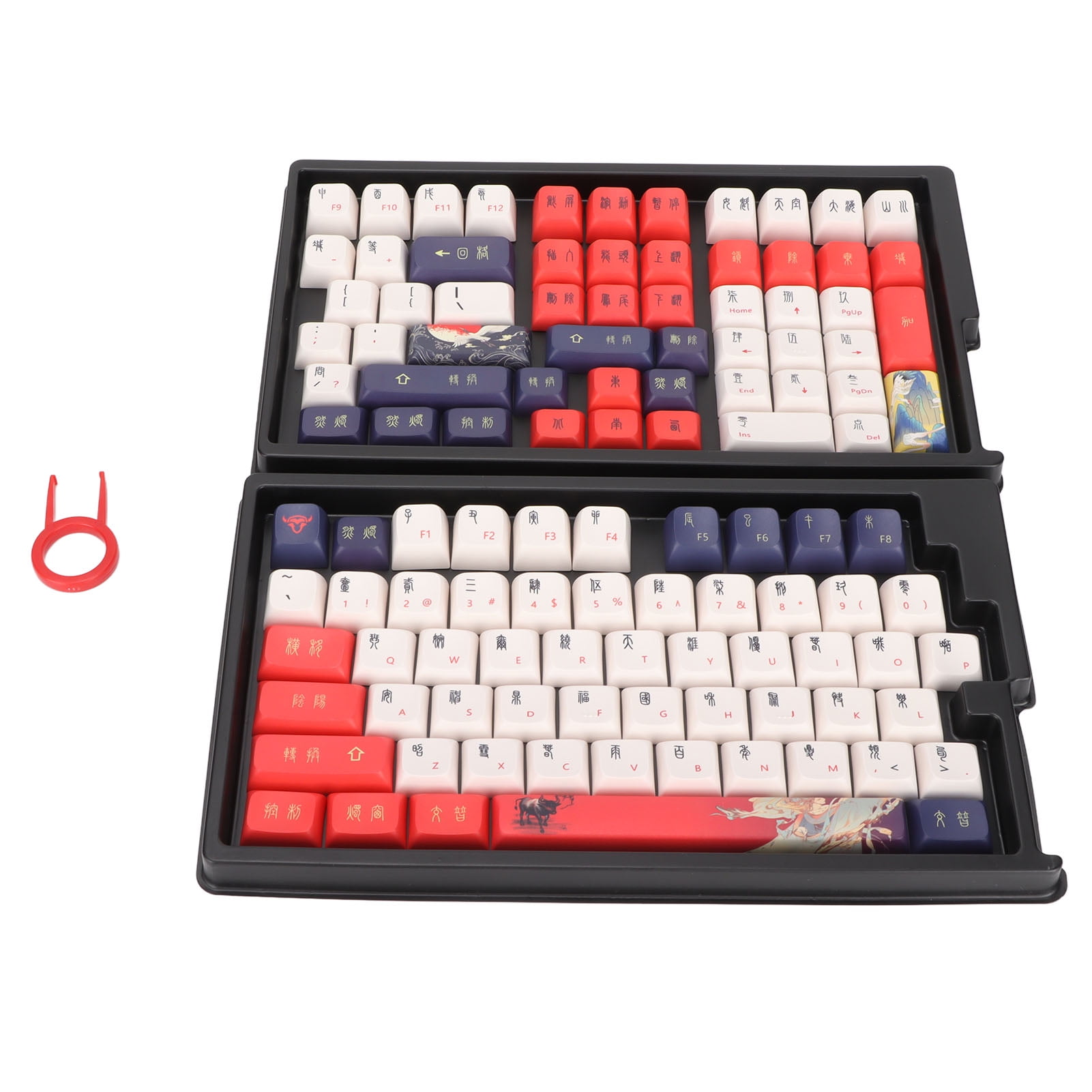 PBT Keyboard Keycaps 113 Keys Ergonomic Design Easy Installation PBT ...