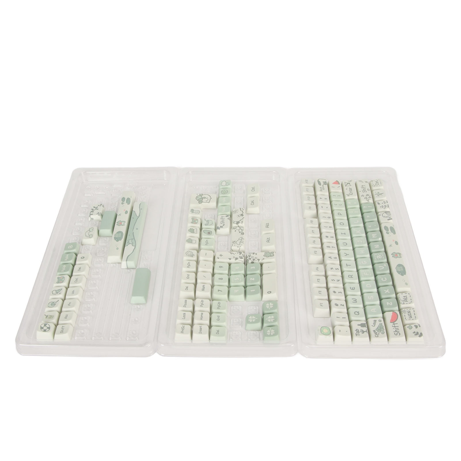 PBT Keyboard Keycaps 148 Keys Dye Sublimation Ergonomic Rich Colors ...