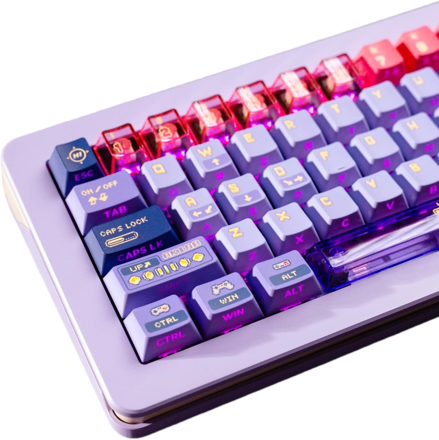 PBT Keycap Set - Anime Girl Keycaps with Side Printing, 5-Side Dye-Sub ...