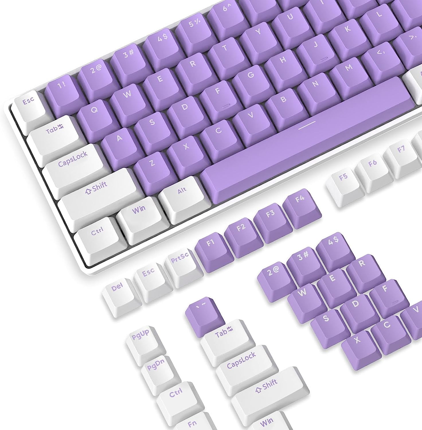 PBT Keycaps 104 Keys OEM Profile PBT Double Shot Keycap Set,ANSI US ...