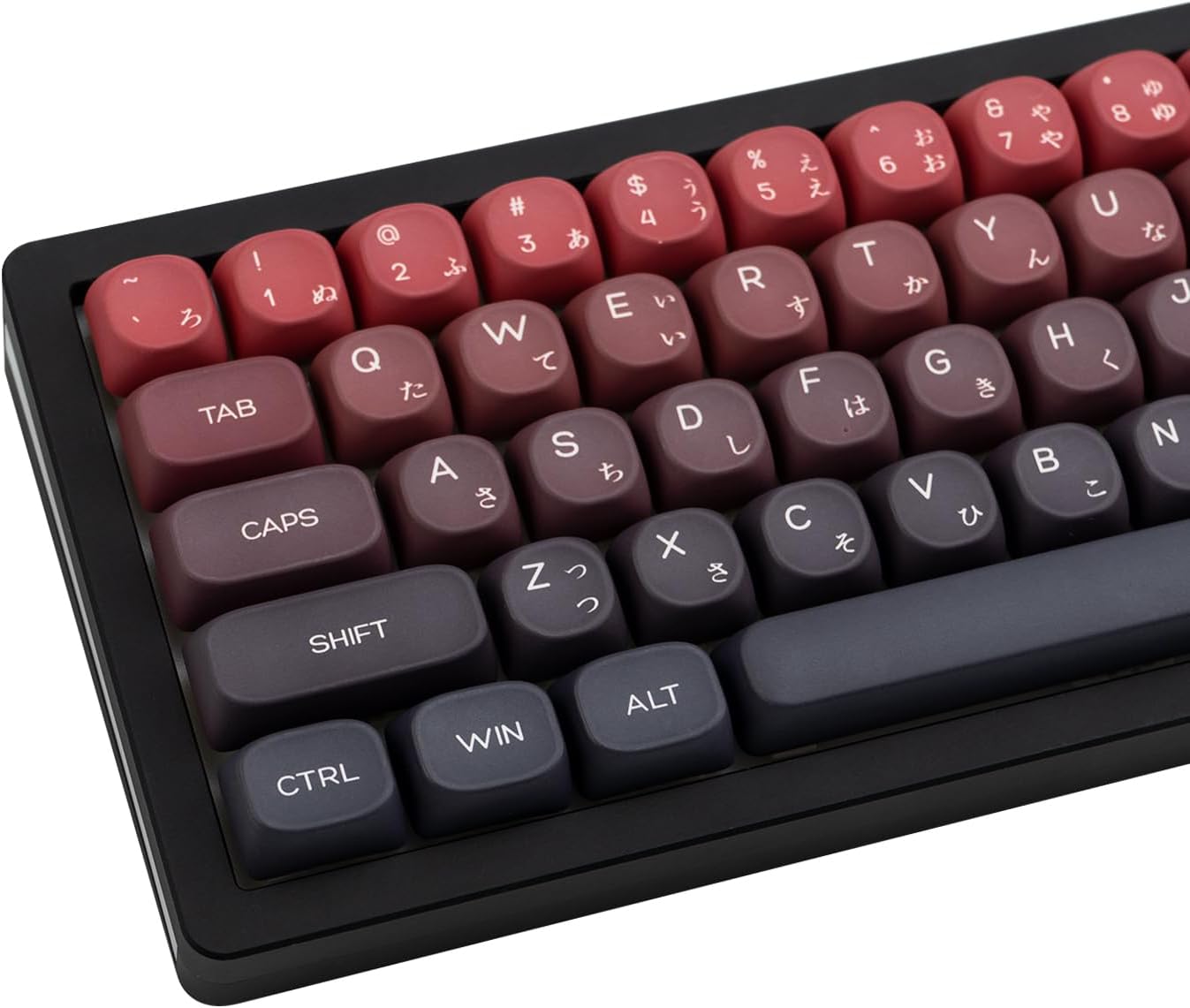 PBT Keycaps - MOA Keycaps Gradient Red Japanese Keycaps 75 Percent ...