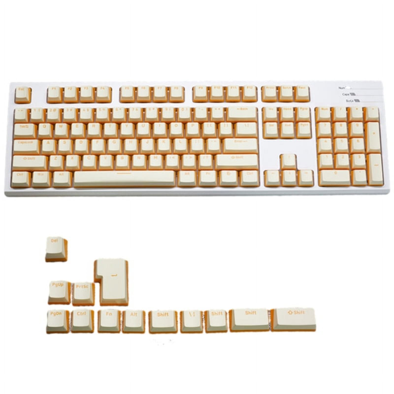 PBT Keycaps OEM Milk Pudding 117Keys Keycap Two-Color Double Shots ...