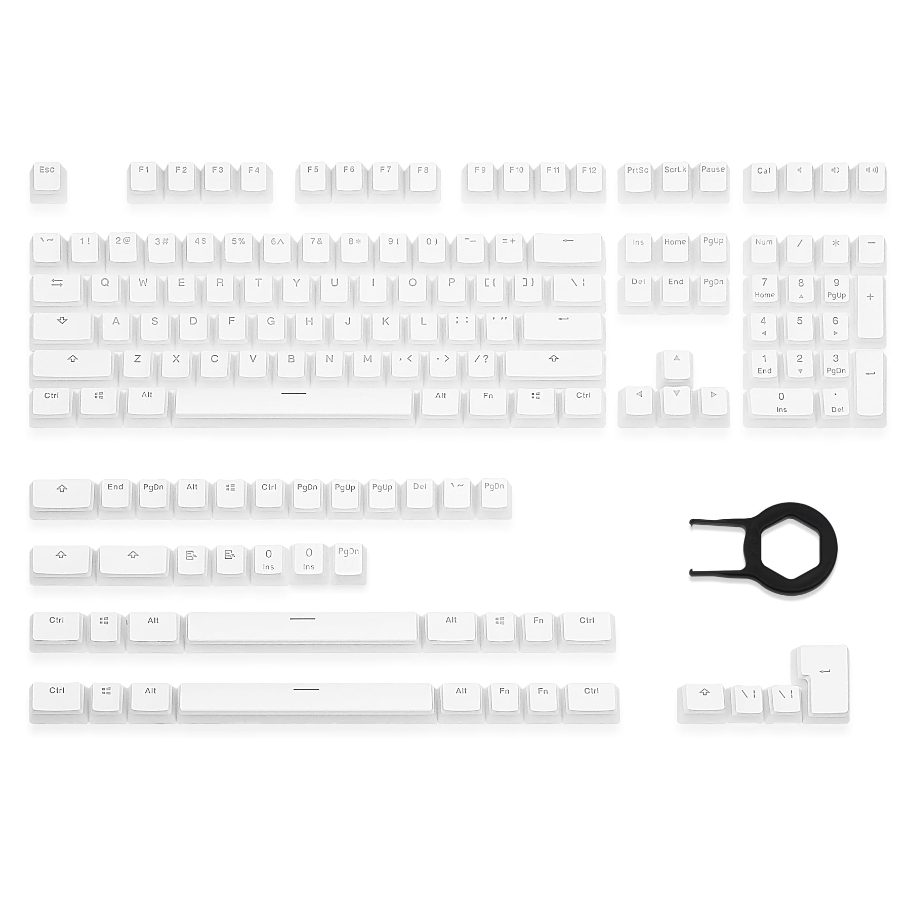 PBT Keycaps Pudding Keycaps OEM Profile Doubleshot Backlit Translucent ...