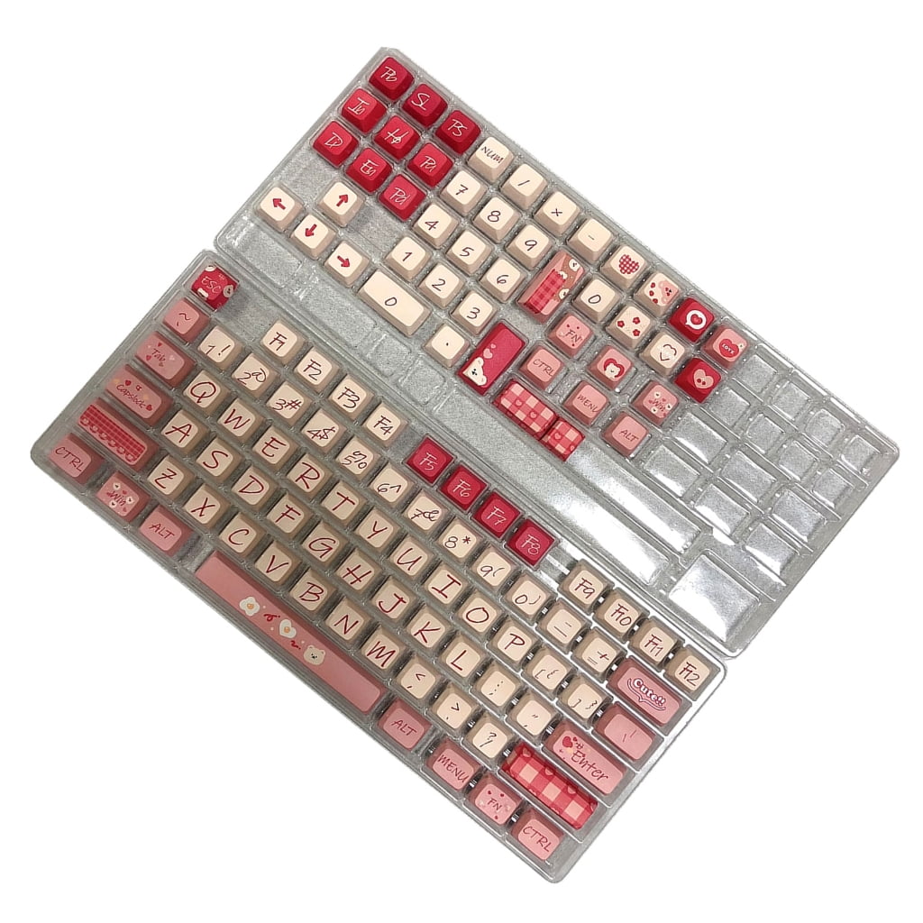PBT Keycaps Set Lucky Bear Keycap XDA Profile for 64/96/104/108 Layouts ...