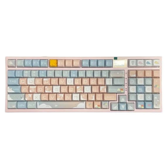 PBT Keycaps Set Paper Plane Theme Keycap XDA Profile for 61/ /104/108 ...