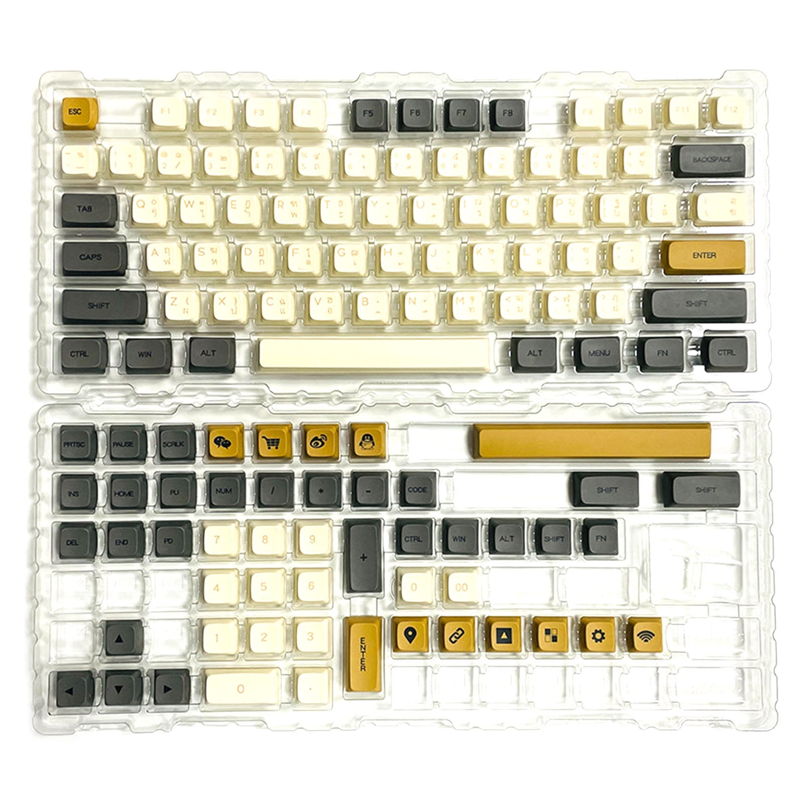 PBT Keycaps Shimmering Theme XDA Height Heat Sublimation 125 Keys ...