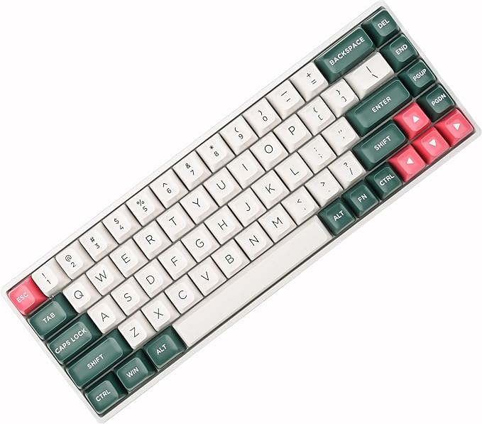PBT keycaps ASA Profile Double Shot Full Key Caps Set ANSI Layout for ...