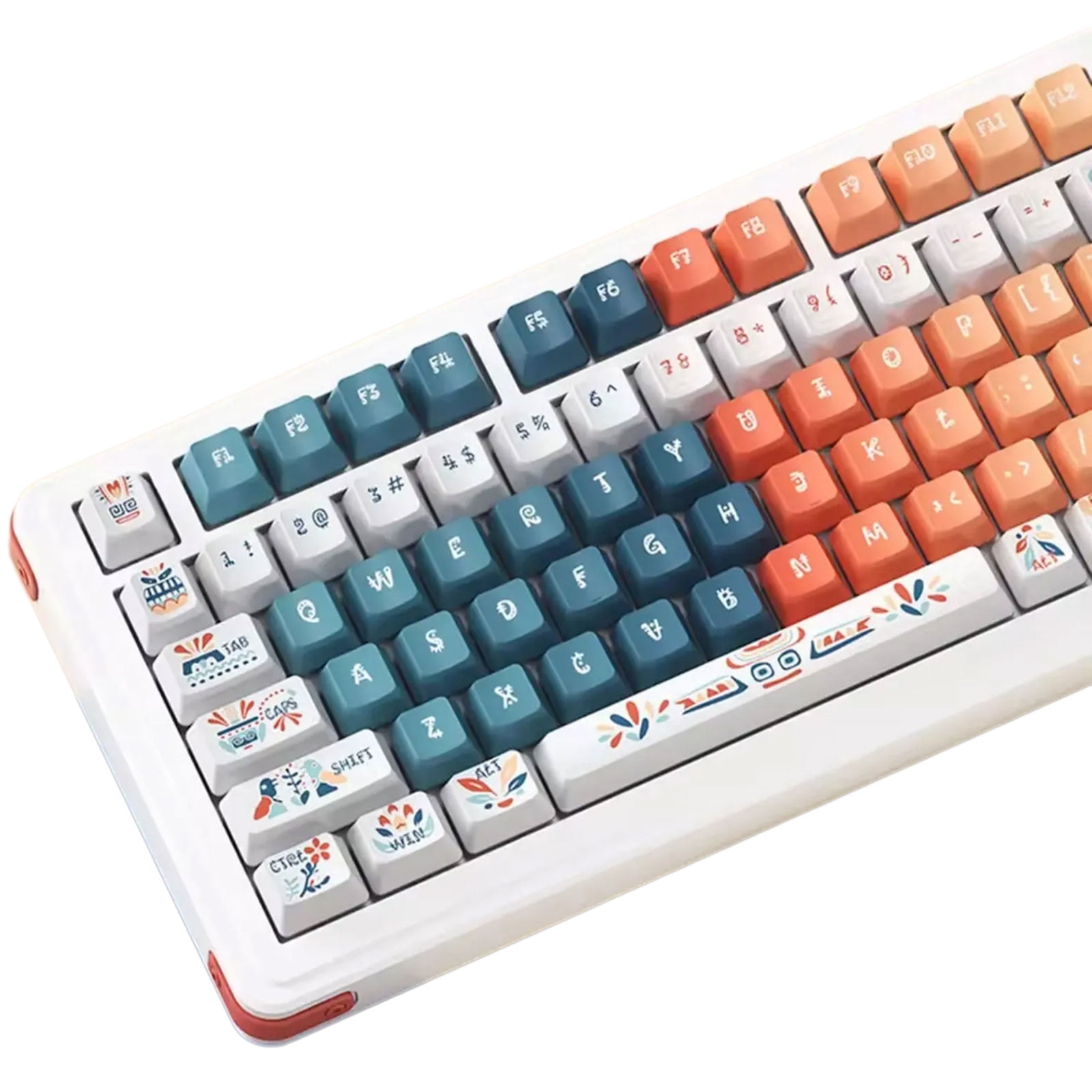 PBTs Keycap Set Featuring Tribal Totems Pattern Heat Sublimations ...