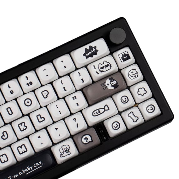 PBTs Materials Keycaps Cats Puppy Theme MOAs Profile Dyes Sublimation ...