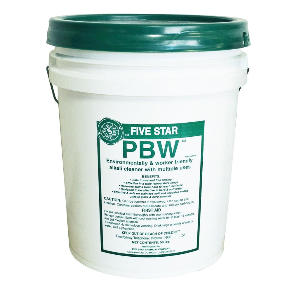 Five Star PBW - 50 lbs Alkaline Non-Toxic Cleaner for Home Brewing ...