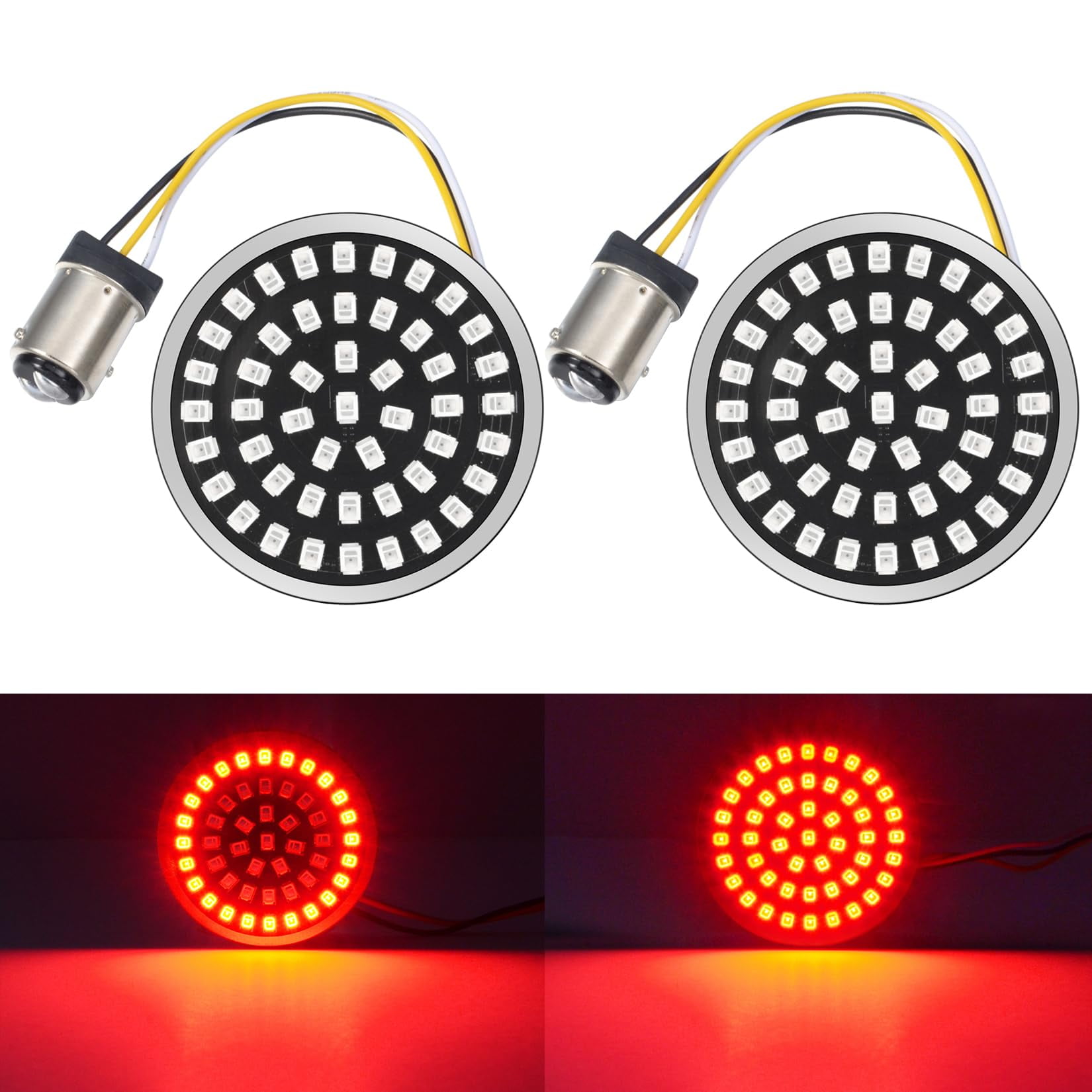 PBYMT 1157 LED SMD CM31 2" Bullet Turn Signal Light Rear Brake Bulb ...