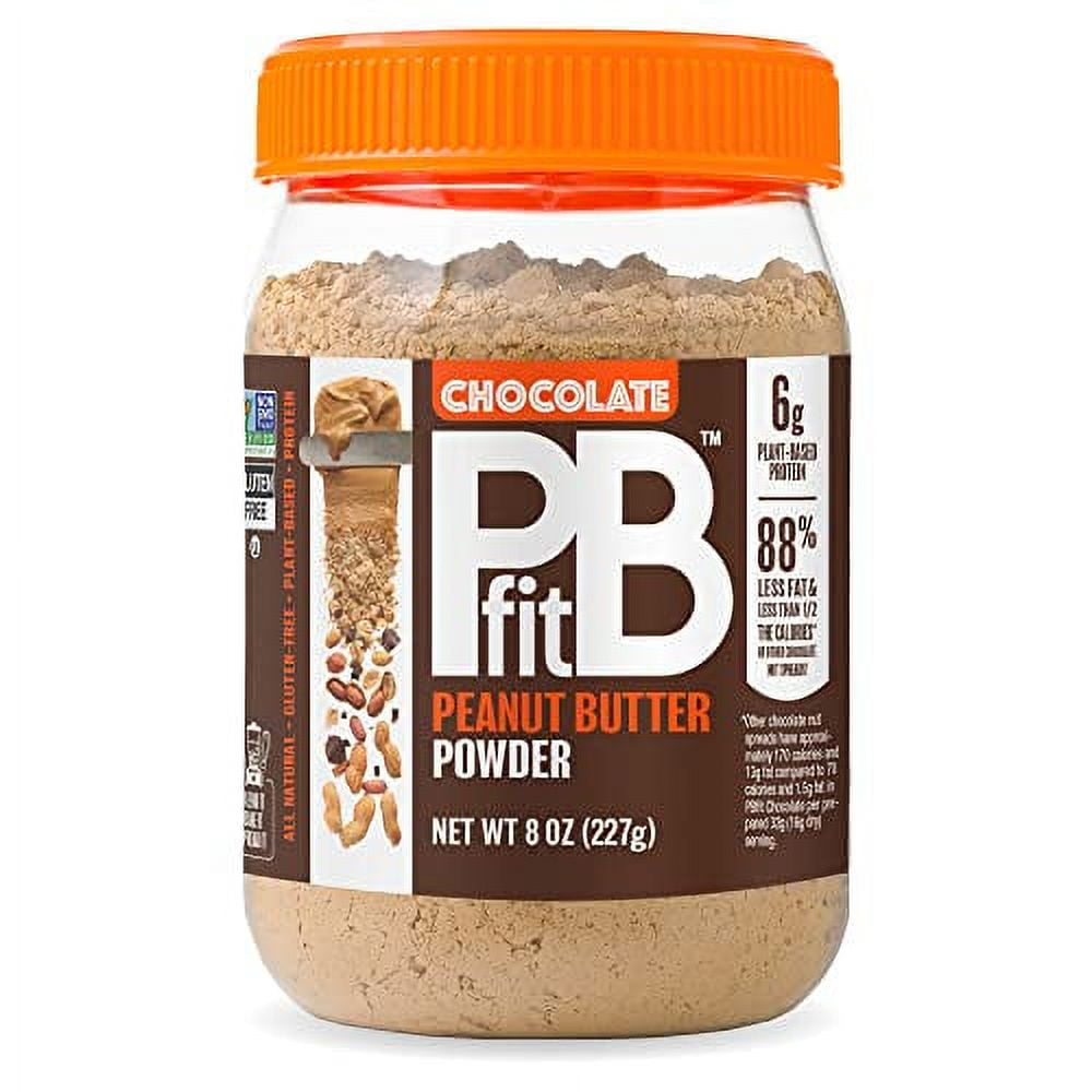 PBfit BetterBody Foods All-Natural Peanut Butter Powder, Chocolate, 8 ...