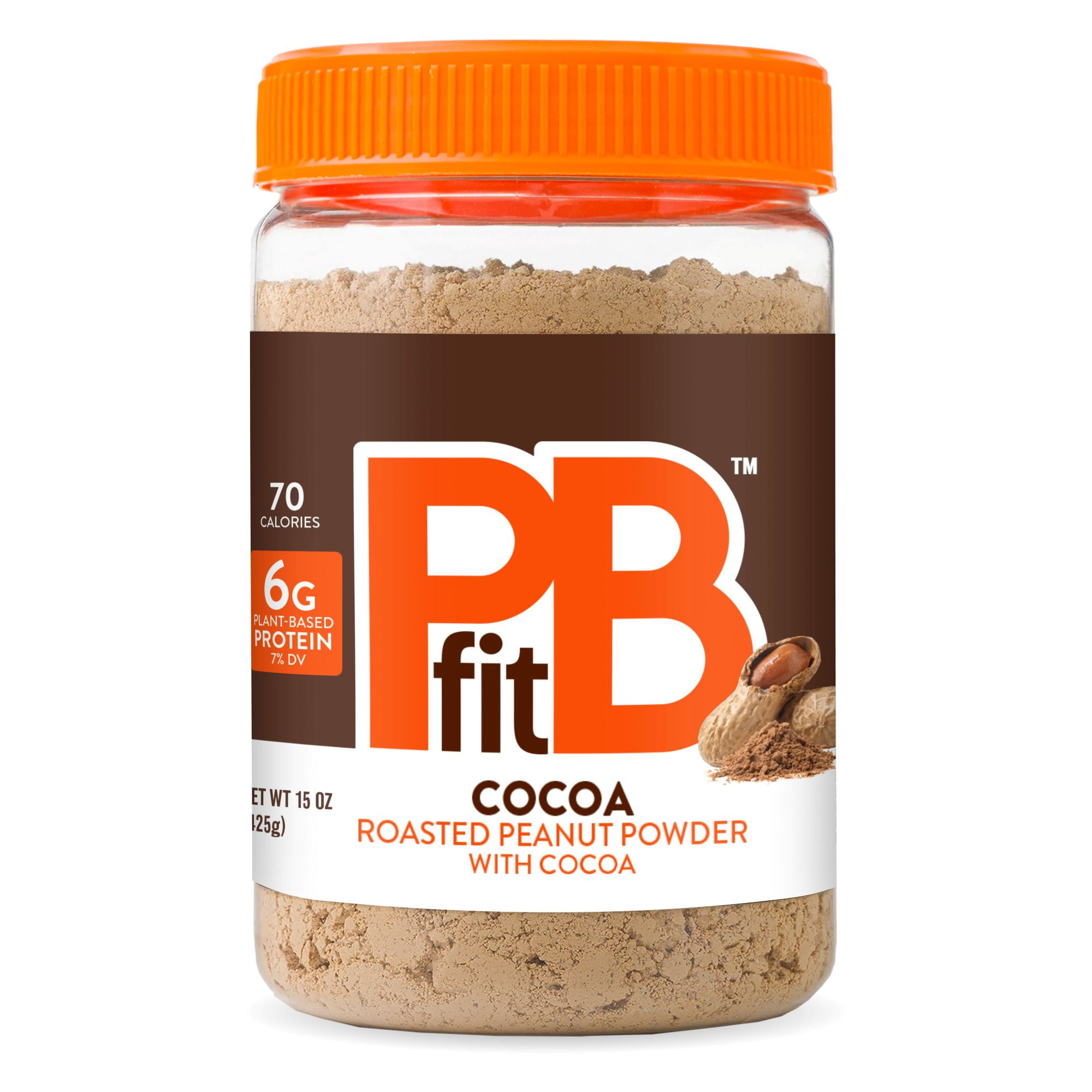 PBfit Peanut Butter Powder Chocolate Flavor, Cocoa Roasted Peanut ...