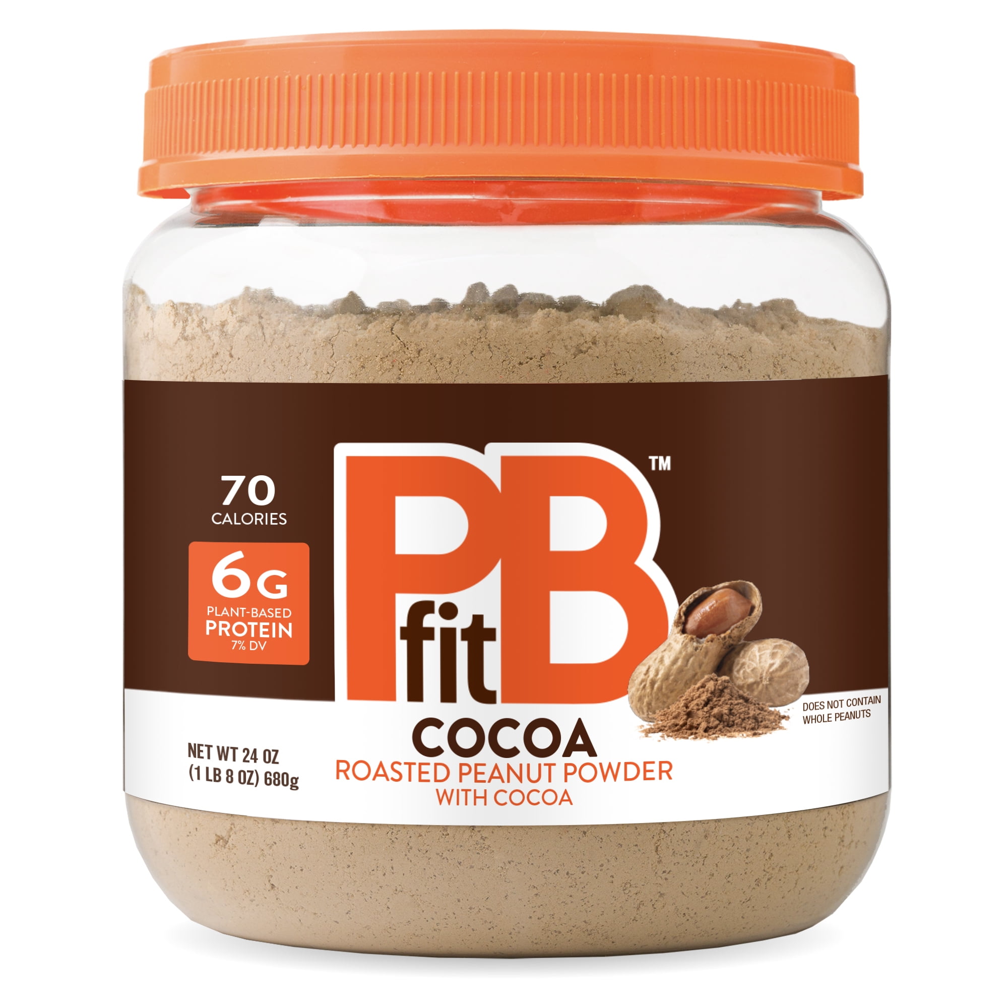PBfit Peanut Butter Powder Chocolate Flavor, Cocoa Roasted Peanut ...