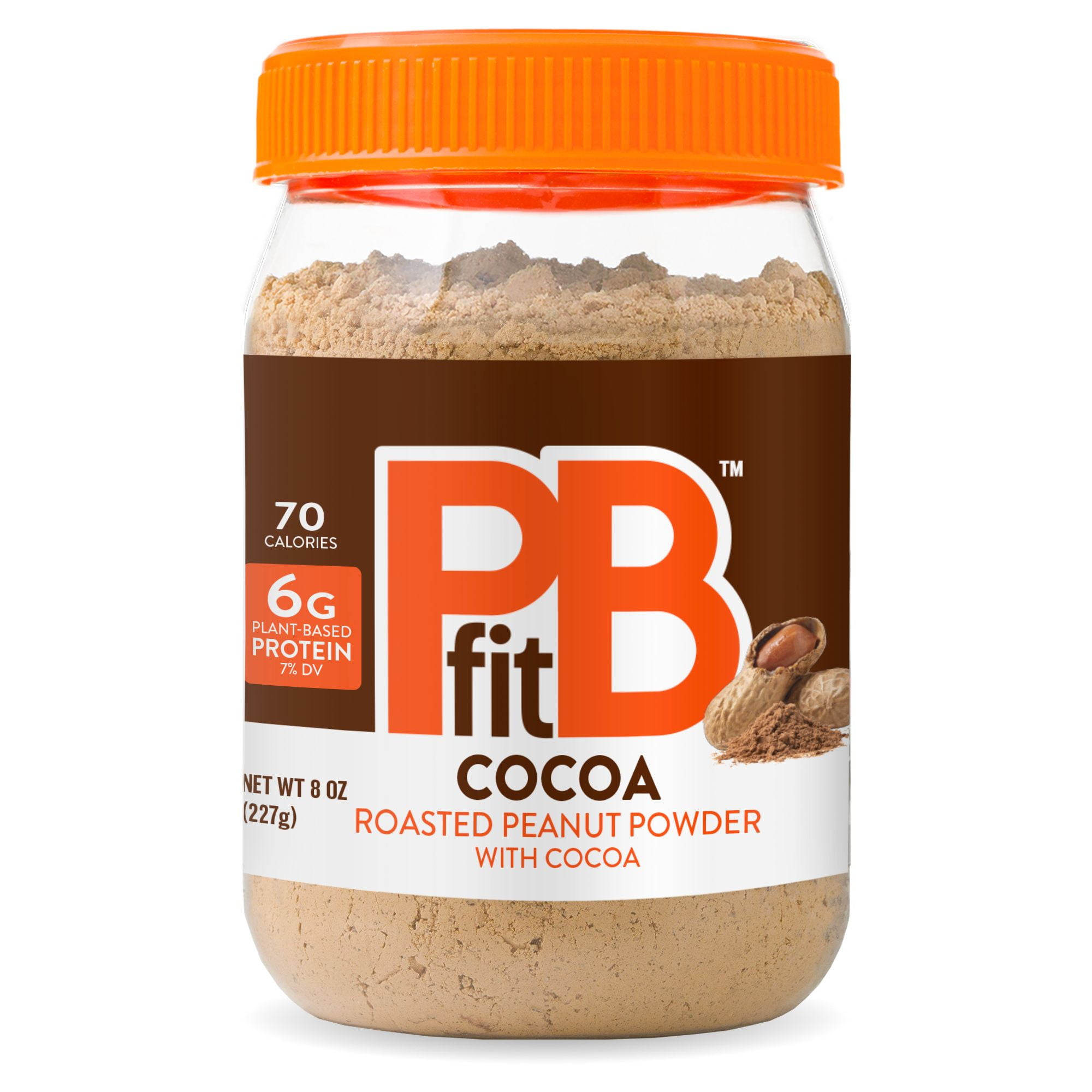 PBfit Peanut Butter Powder Chocolate Flavor, Cocoa Roasted Peanut ...
