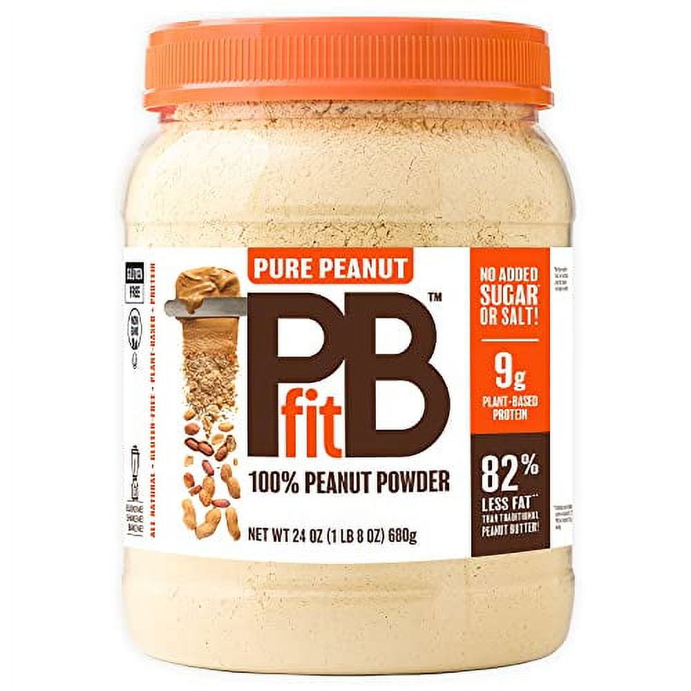 PBfit Pure Peanut, 100% Powdered Peanut Powder, Non-GMO, Plant-Based ...