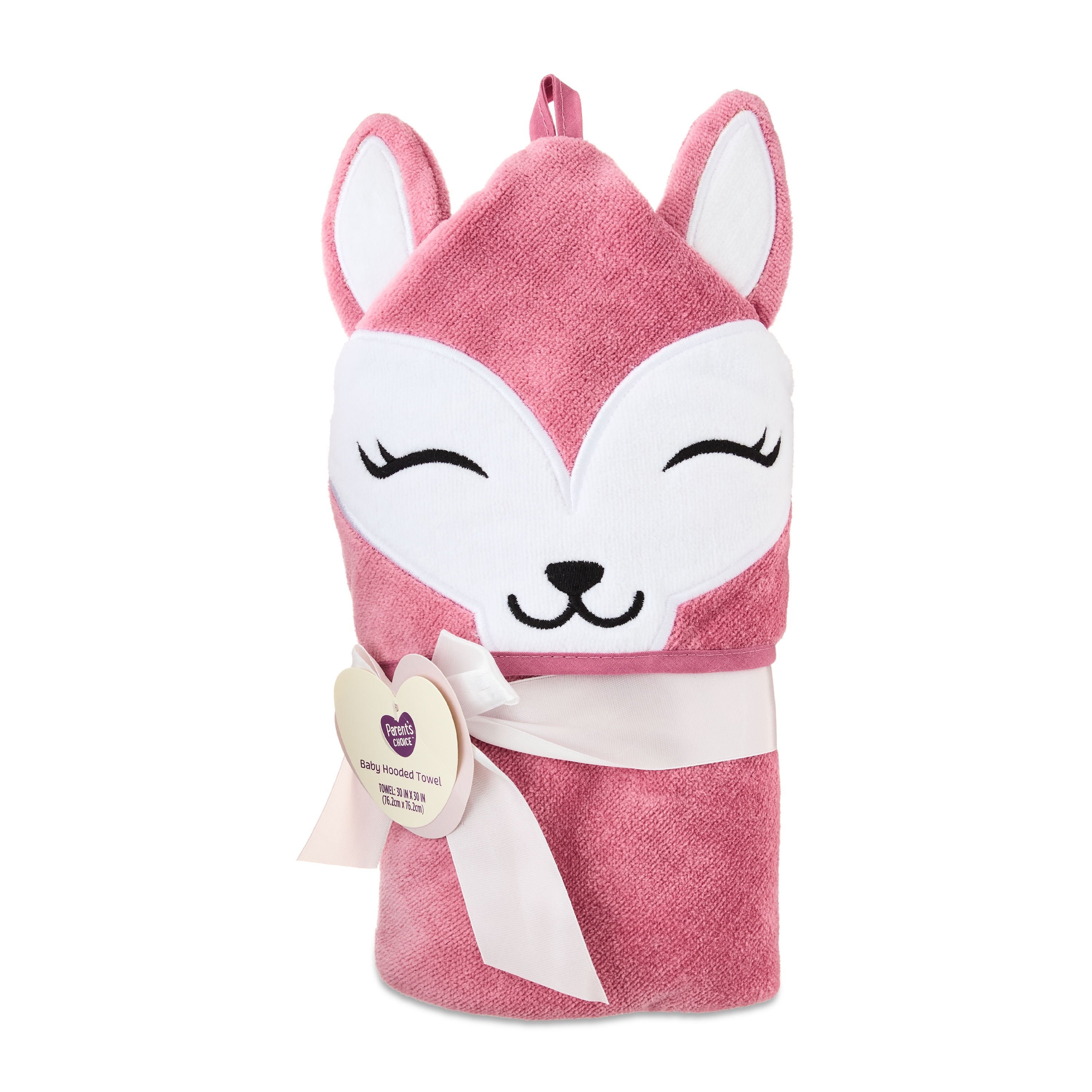Parent's Choice Cotton Fox Baby Hooded Towel - Walmart.com