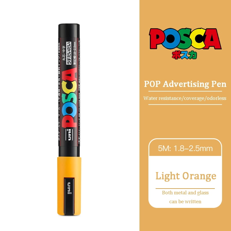 PC-5M Poscas Marker Pen Art Supplies 1.8-2.5mm Waterproof POP Poster ...