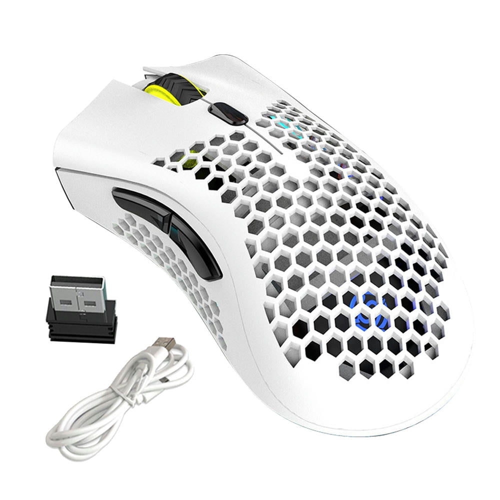 PC 7 Button Office Honeycomb Shell RGB Backlit Gaming Mouse USB ...