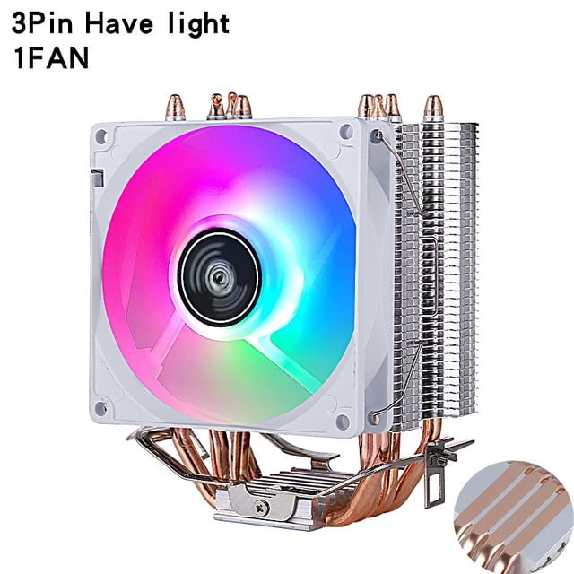 PC Air-Cooled Radiator CPU Cooling Fan 2/4/6 Heat Pipe Cooler ...