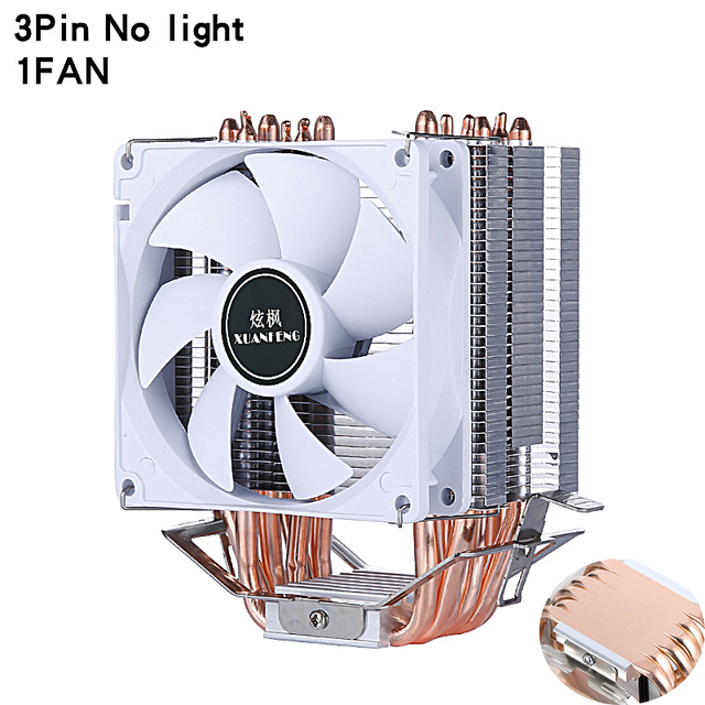 PC Air-Cooled Radiator CPU Cooling Fan 2/4/6 Heat Pipe Cooler ...