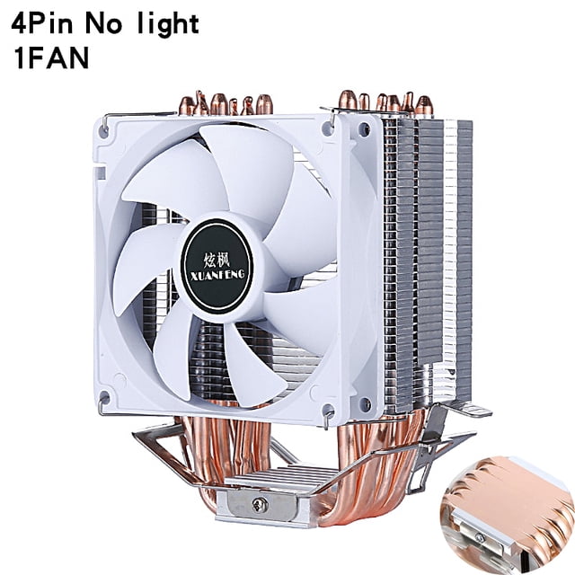 PC Air-Cooled Radiator CPU Cooling Fan 2/4/6 Heat Pipe Cooler ...