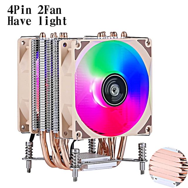 PC Air-cooled 3Pin/4Pin 6 Heat Pipe CPU Processor Cooling 90mm Fan ...