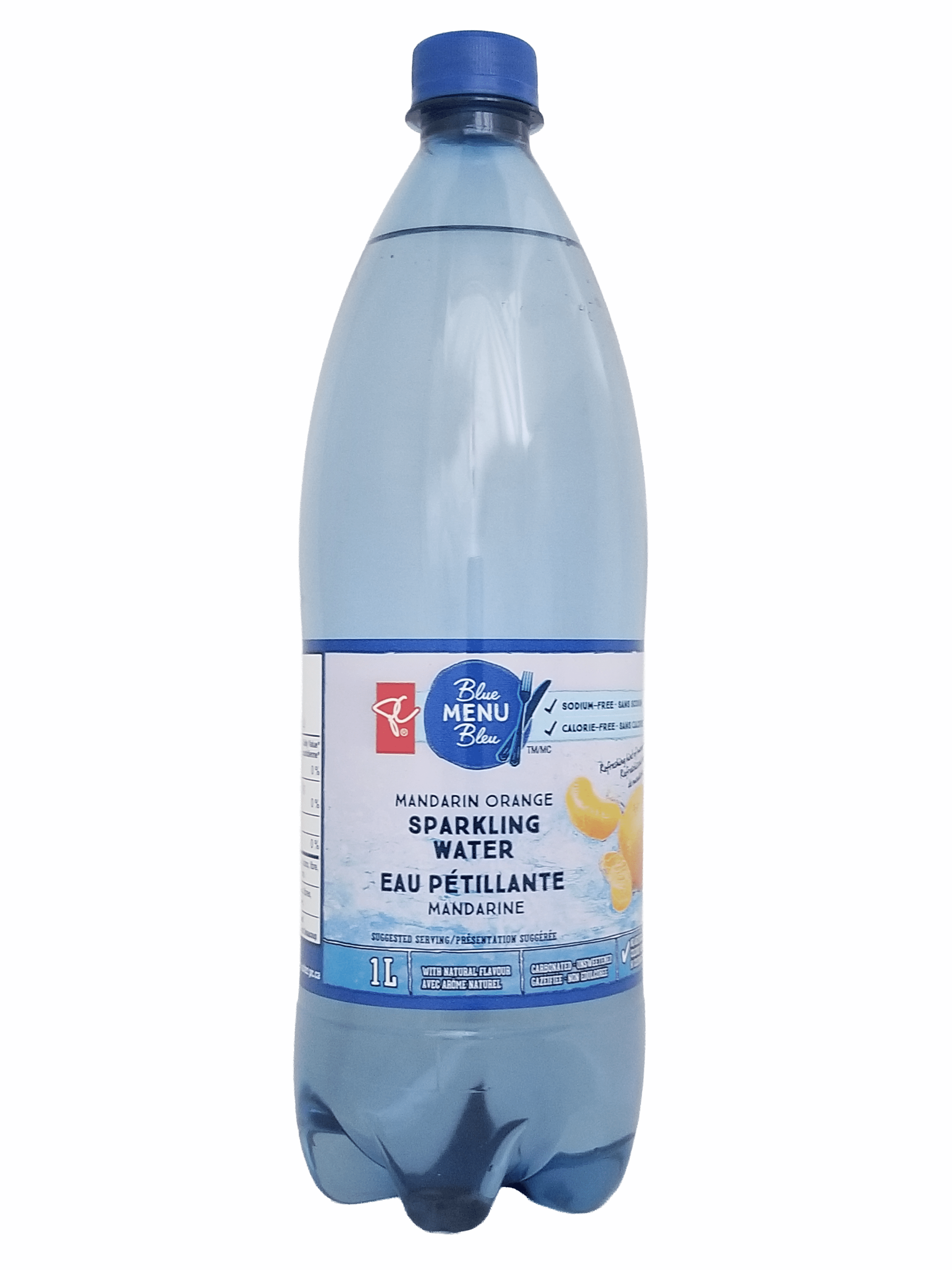 PC Blue Menu Mandarin Orange Flavored Sparkling Water, 1L/35.2 fl oz ...