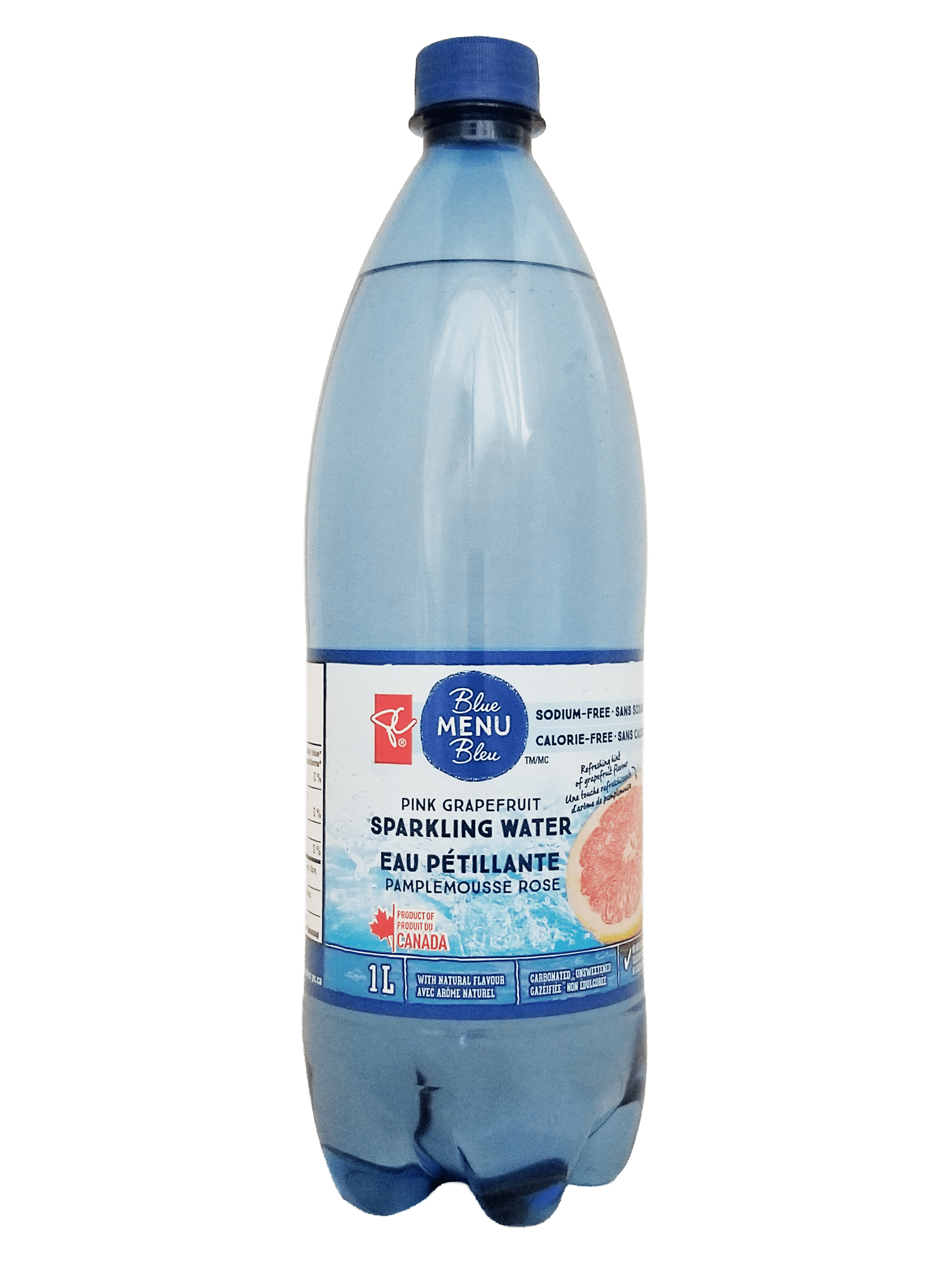PC Blue Menu Pink Grapefruit Flavored Sparkling Water, 1L/35.2 fl oz - Walmart.com