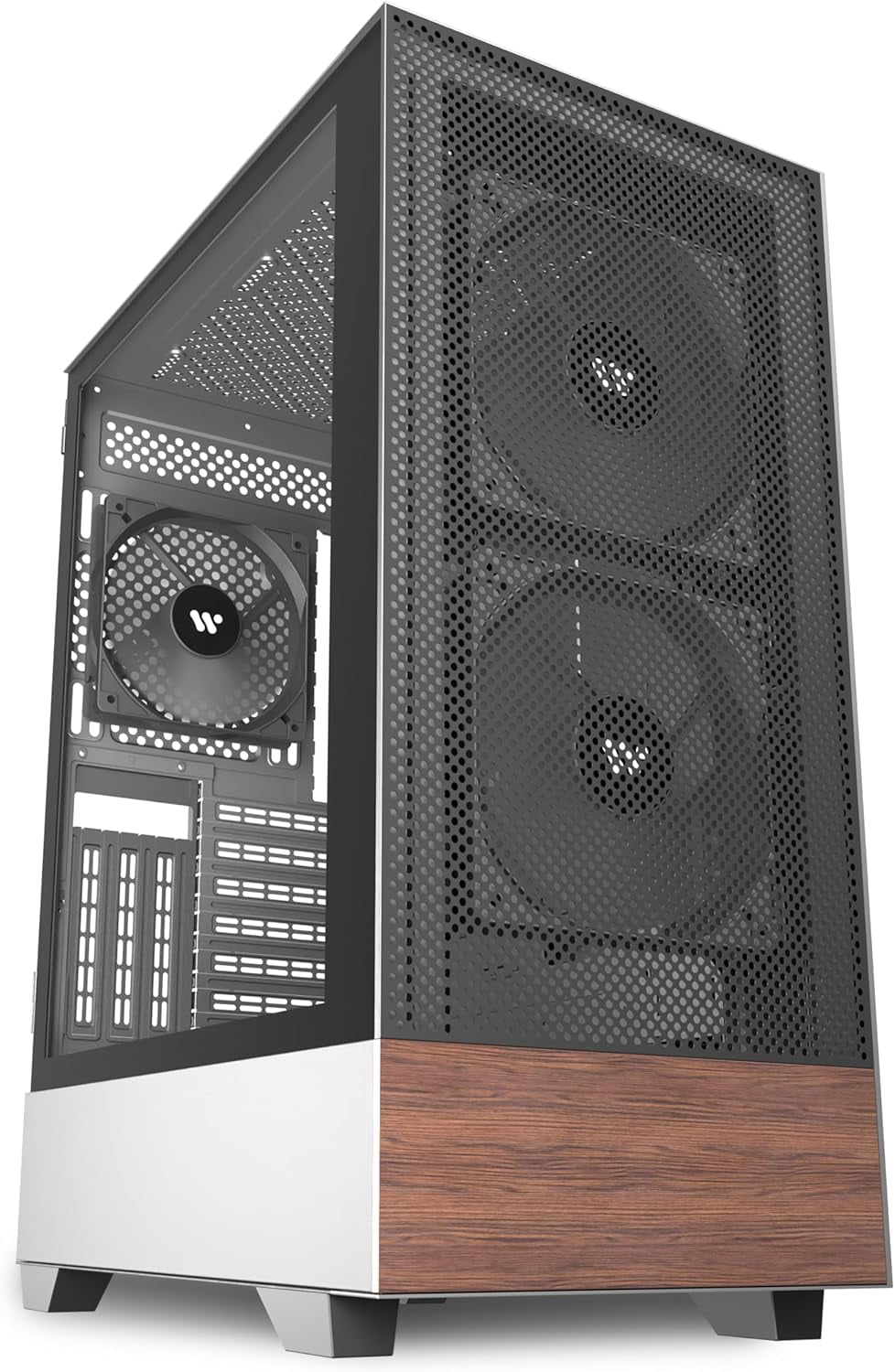 PC CASE ATX 3 Case Fans Pre-Installed Mid Tower Computer Case with ...