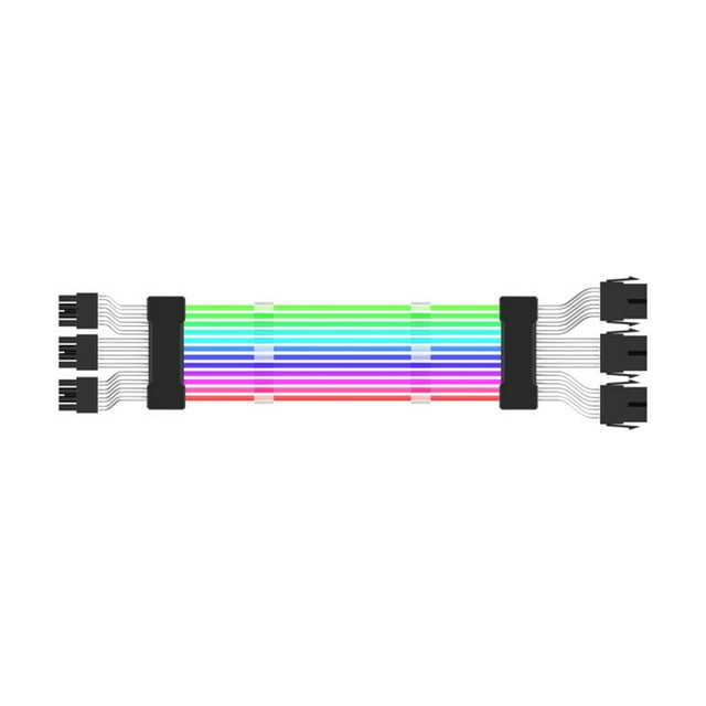 PC Case- PSU Extension RGB Cable 24Pin PCI-E GPU 8PinX2,8PinX3 Neon ...