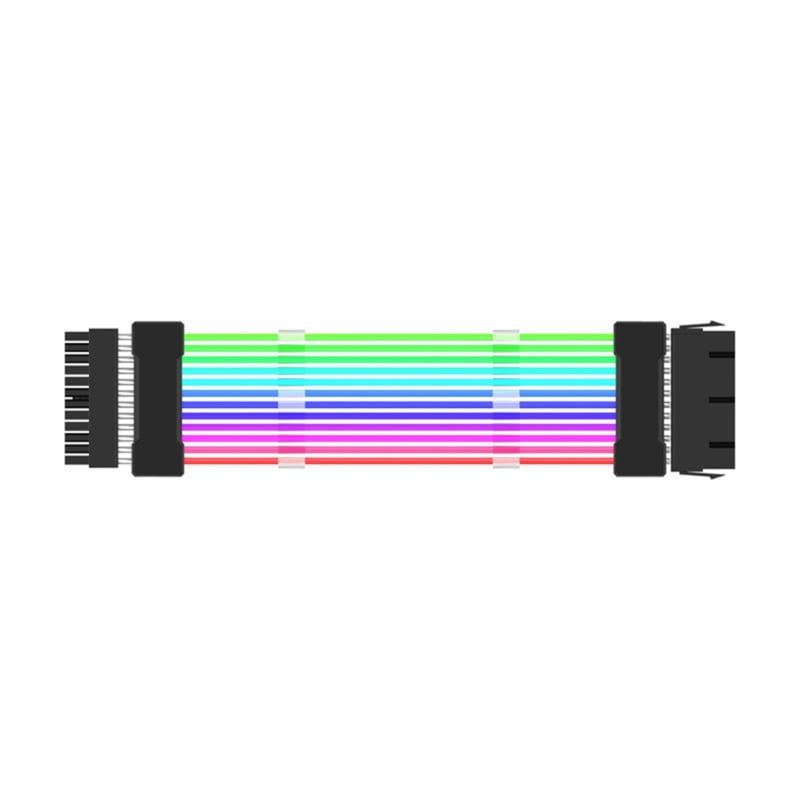 PC Case PSU Extension RGB Cable 24Pin PCI-E GPU 8PinX2,8PinX3 Neon ...