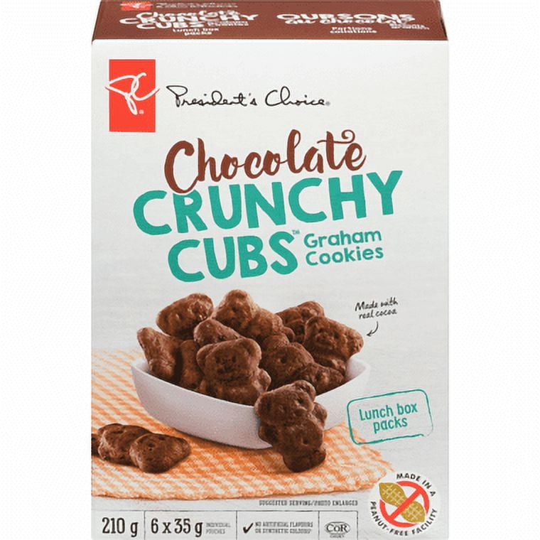 PC Chocolate Crunchy Cubs Graham Cookies, 210g/7.4oz, {Imported from ...